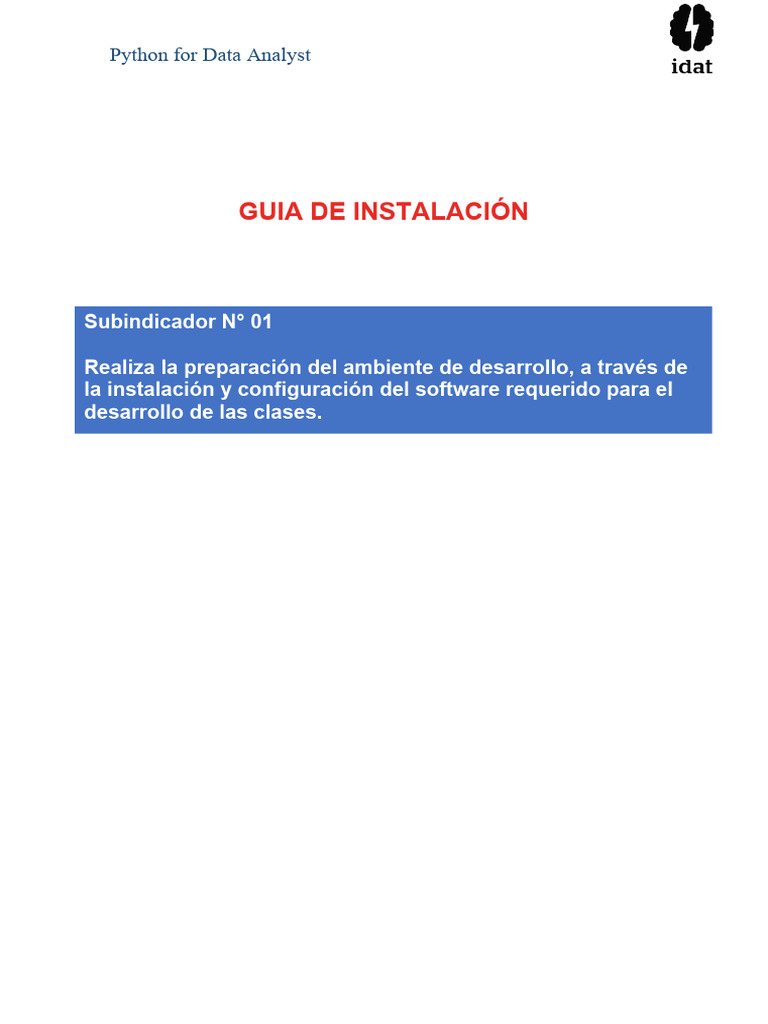 Guia De Instalación De Python Y Visual Code Pdf Programa De 