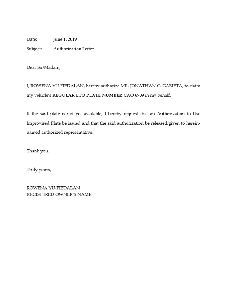 Lto Authorization | PDF | Law