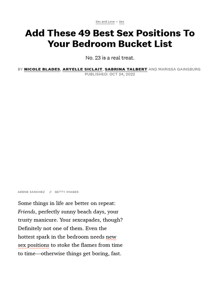49 Best Sex Positions For Better Stimulation And Stronger Orgasms Pdf Clitoris Sex Position