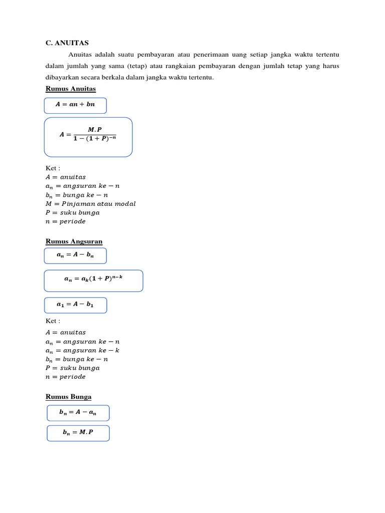 Materi Anuitas | PDF