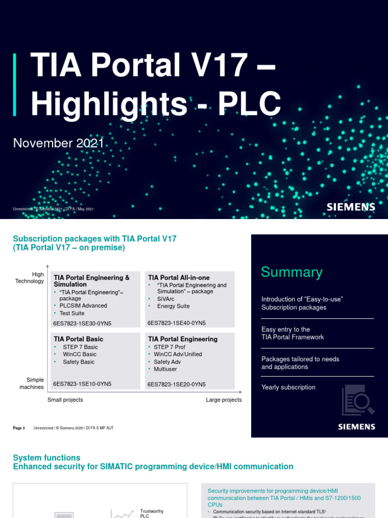 Tia Portal v17 Powerpoint | PDF | Ip Address | Programmable Logic Controller