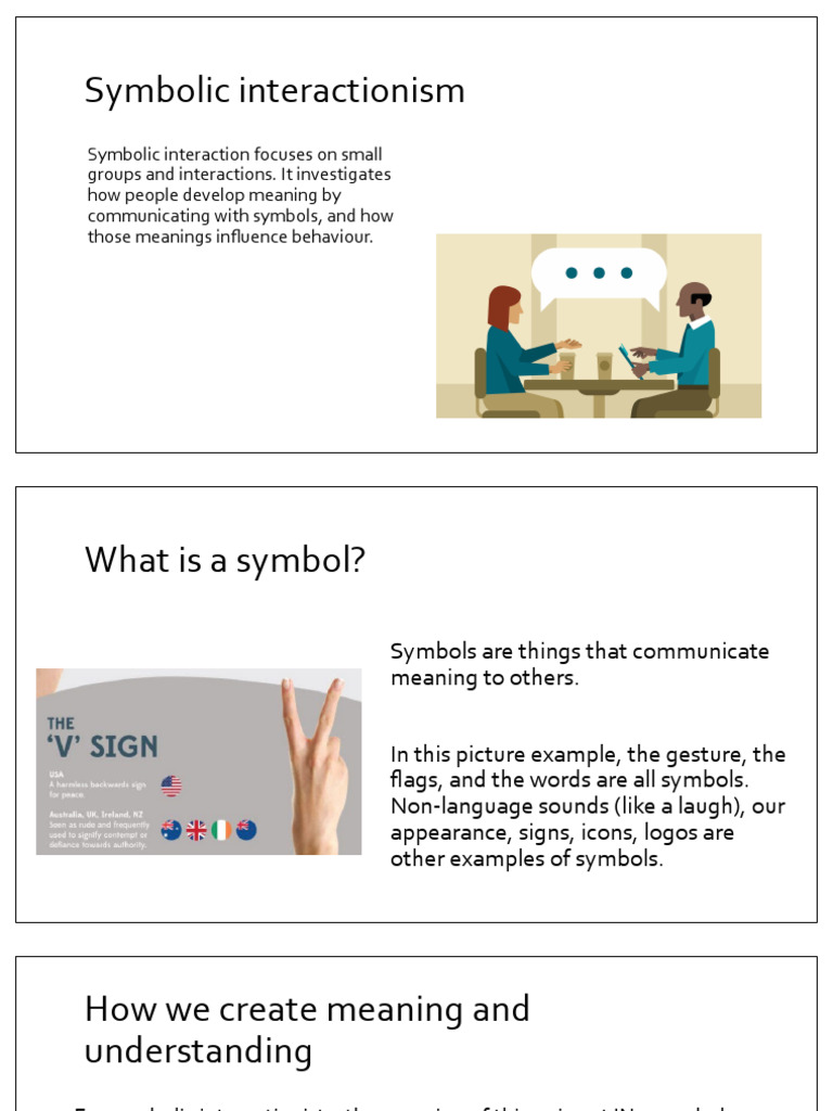 Symbolic Interactionism | PDF | Psychology | Philosophical Theories