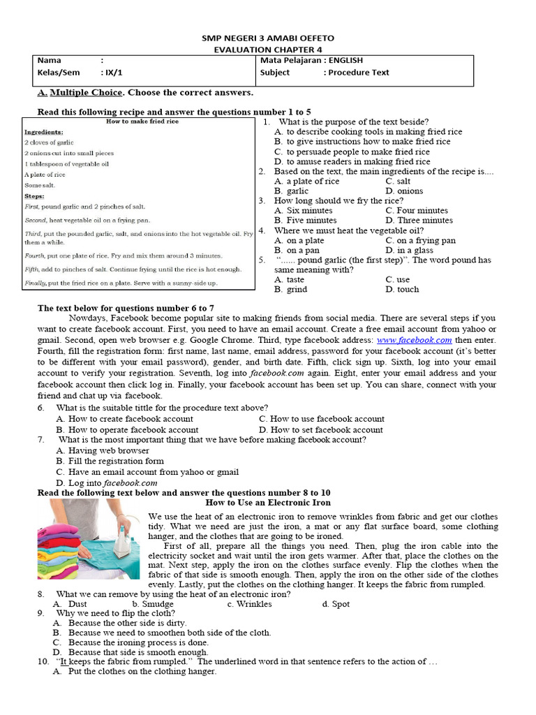 English Test CH 4 | PDF