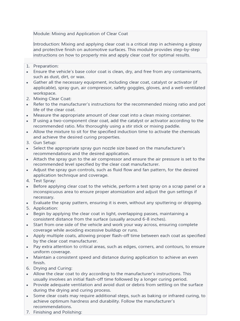 Module Painting Raw | PDF | Paint | Ultraviolet