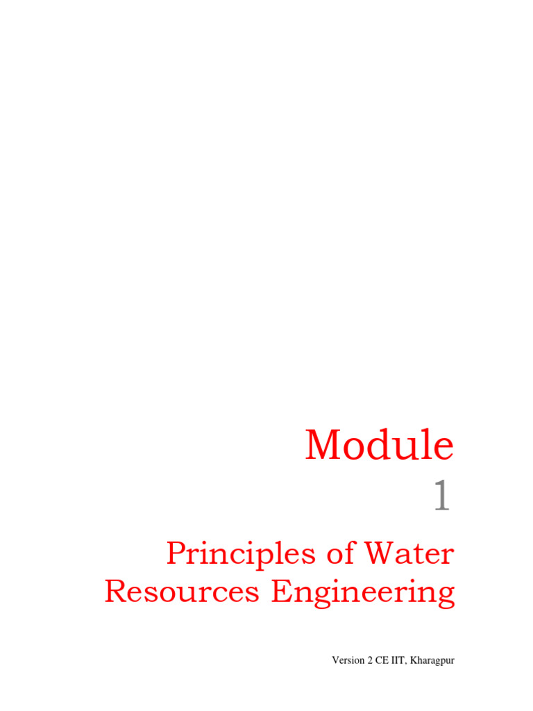Water Resources Engineering Overview | PDF | Groundwater | Water