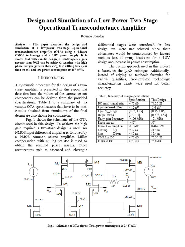 Ota Design | PDF | Decibel | Amplifier