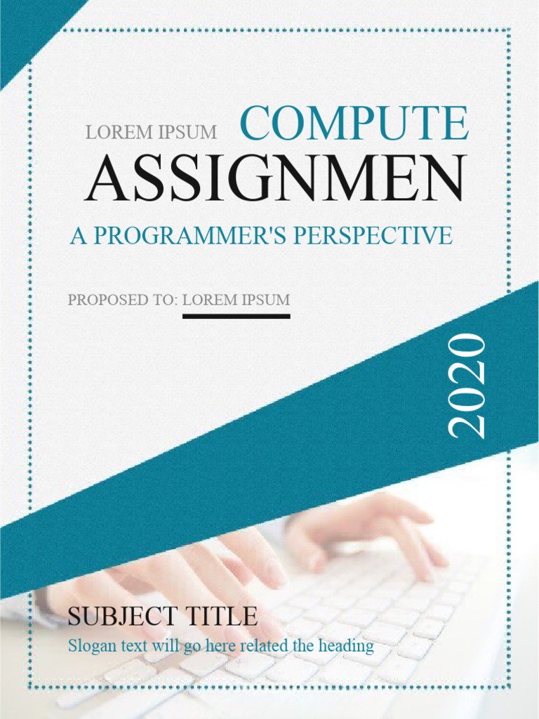 Computer Assignment Cover Page 1 | PDF