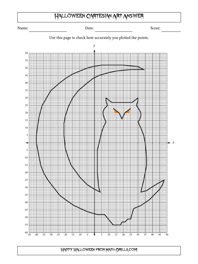 Halloween Coordinate Art Guide | PDF | Geometry | Analytic Geometry