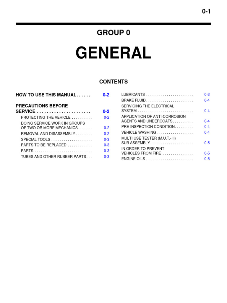4N15 Engine Service Manual Overview | PDF | Transmission (Mechanics ...