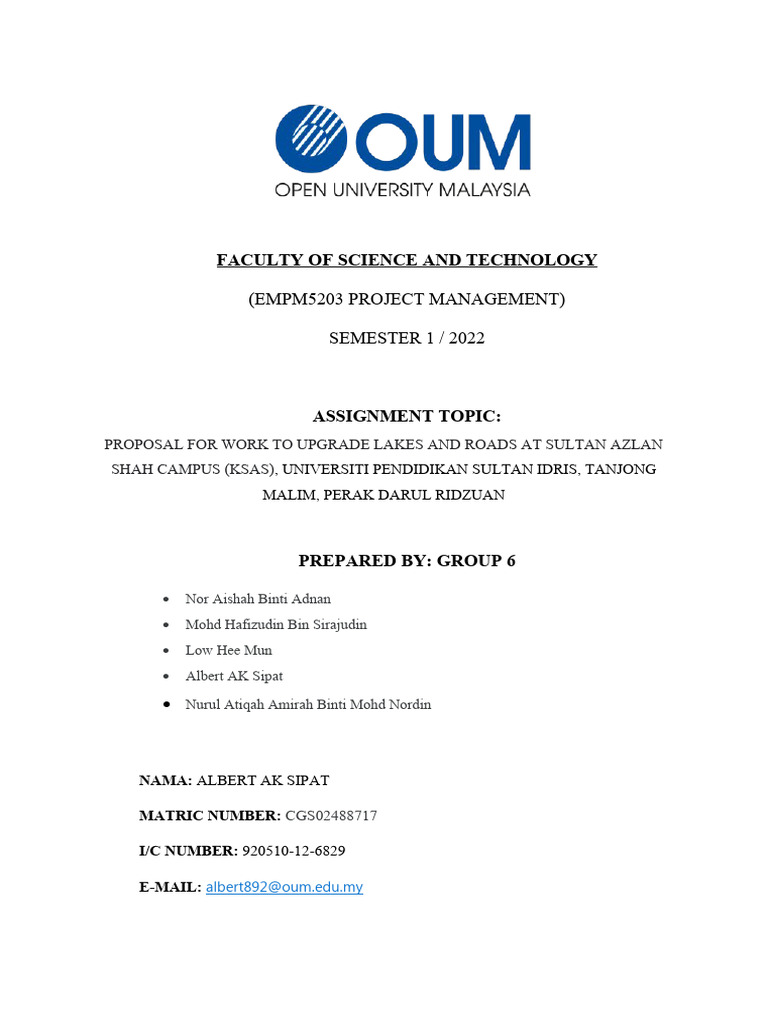 Project Management Assignment | PDF | Sustainability | Project Management