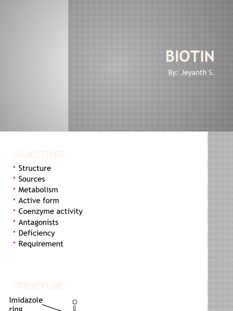 Biotin | PDF