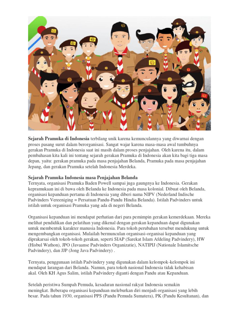 Sejarah Pramuka Di Indonesia Pdf