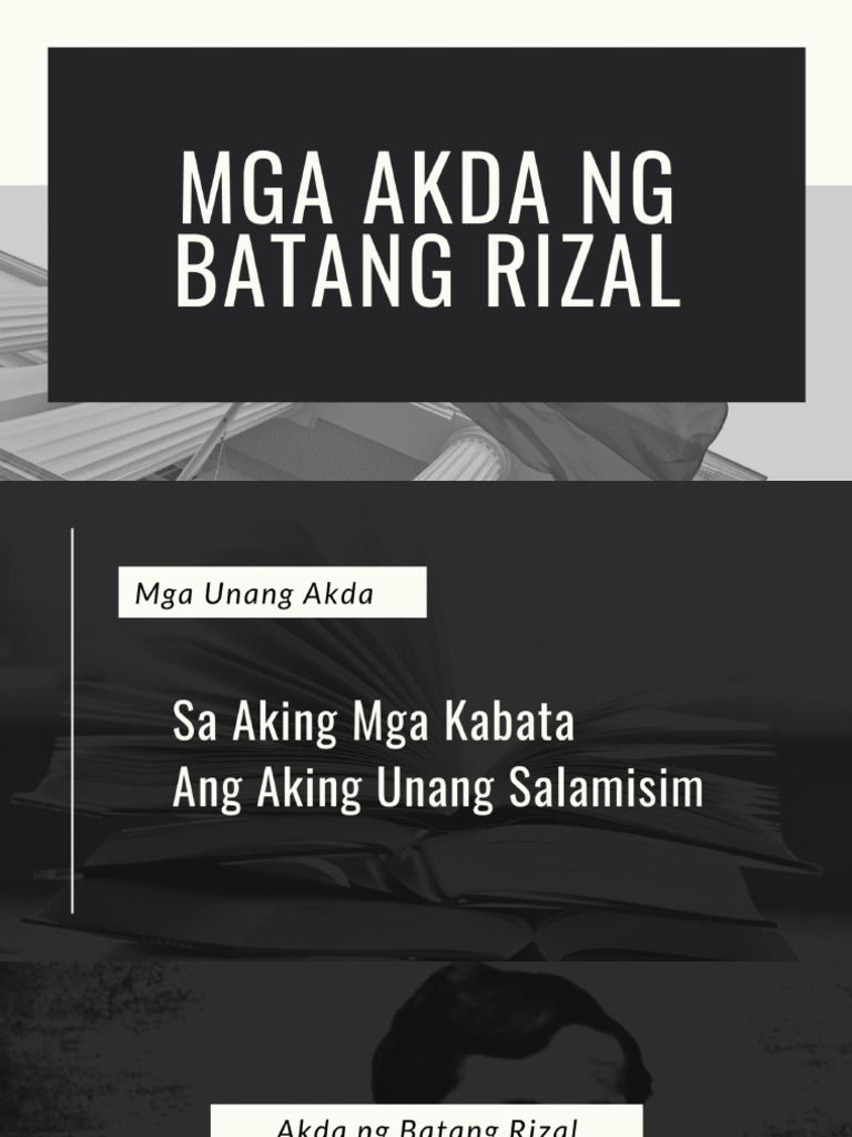 Mga Akda NG Batang Rizal | PDF