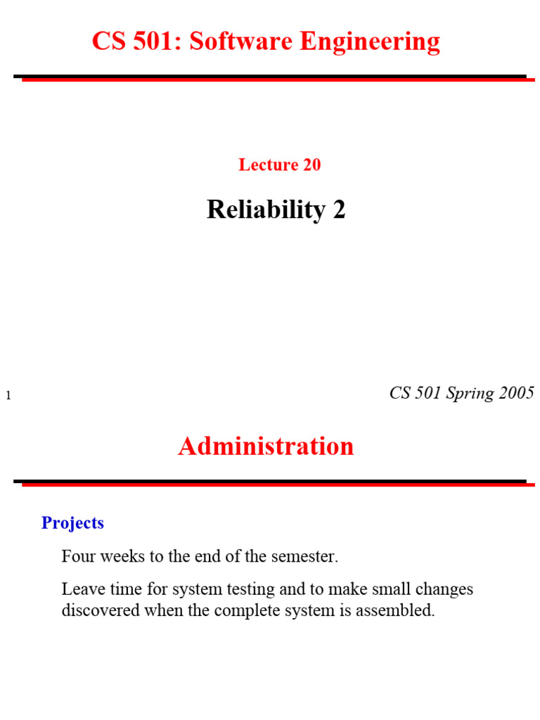 Lecture 20 Pdf Variable Computer Science Software Bug