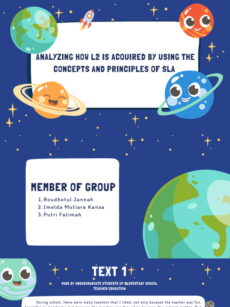 Blue Illustrative Playful The Solar System Presentation | PDF | Second ...