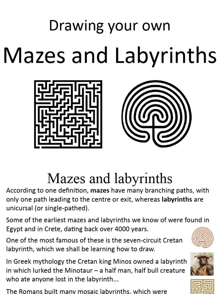 Drawing Mazes and Labyrinths Guide | PDF | Labyrinth | Maze