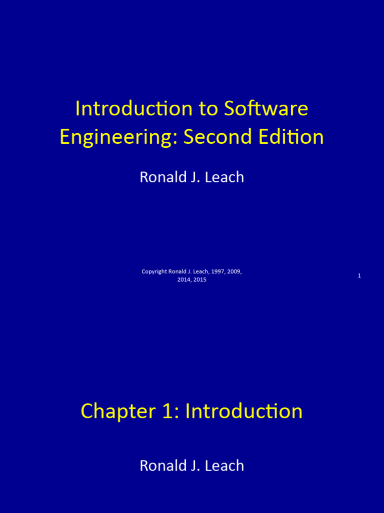 Chapter 1 Introduction | PDF | Component Based Software Engineering ... Chapter 1 Introduction | PDF | Component Based Software Engineering ...