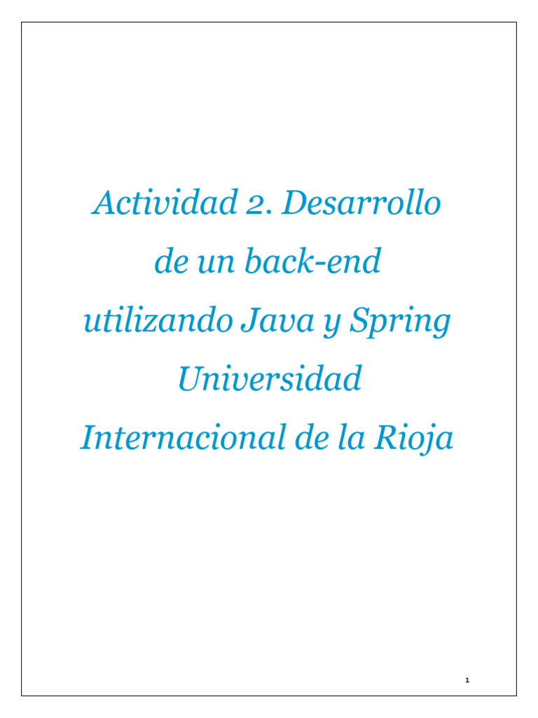 Actividad Número 2 - Desarrollo Web Full Stack | PDF | Servidor (Computación) | Java (lenguaje ...