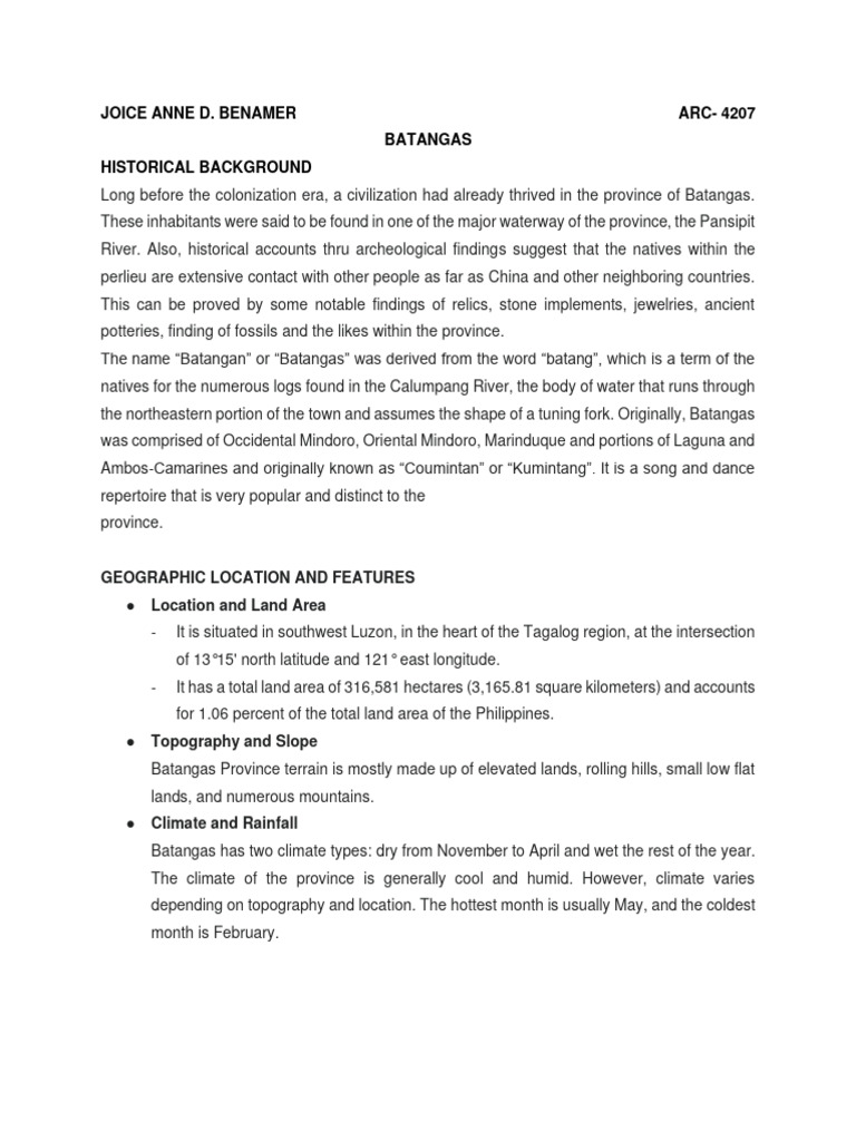 Case Study About Batangas | PDF | Volcano | Natural Hazards Case Study About Batangas | PDF | Volcano | Natural Hazards