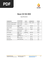 SN-500 Base Oil Specifications | PDF