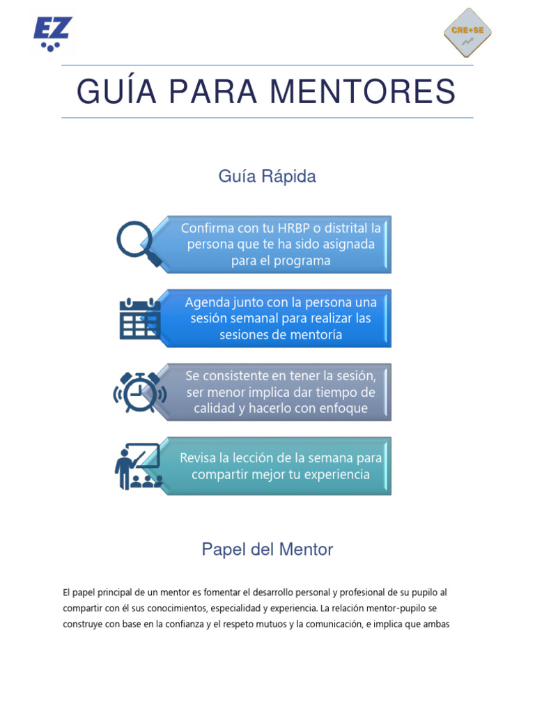 Guía Esencial para Mentores | PDF | Liderazgo