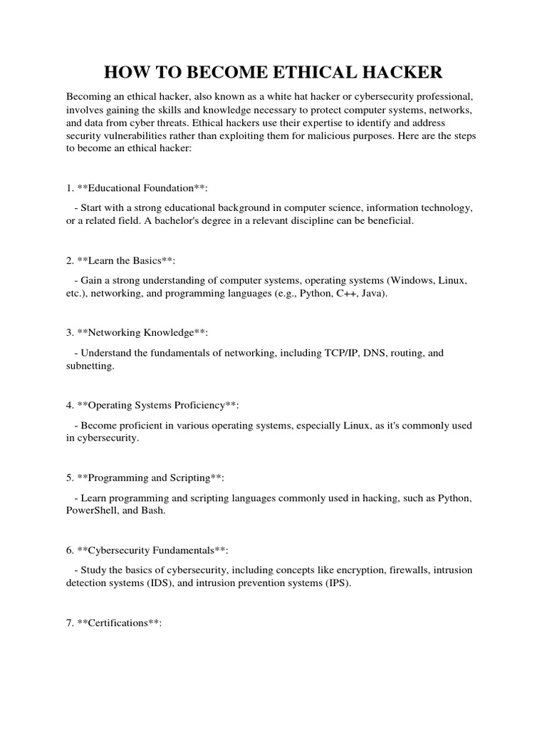 Ethical Hacker | PDF | Security | Computer Security