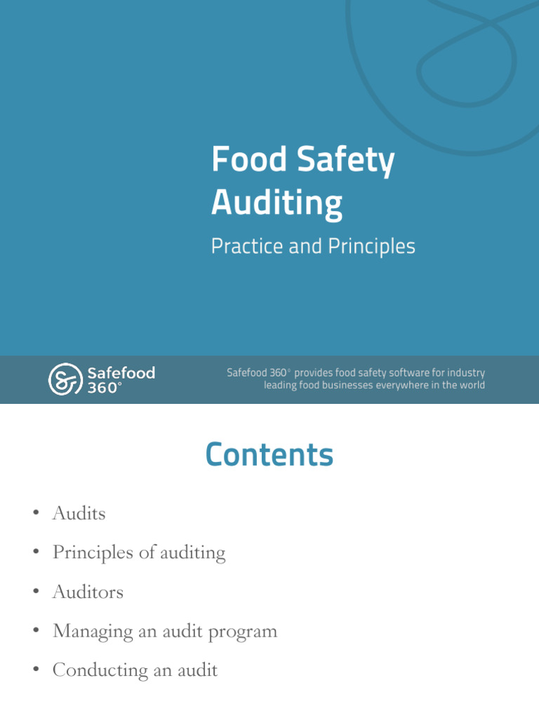 Food Safety Audit Principles and Practices | PDF | Audit | Auditor's Report