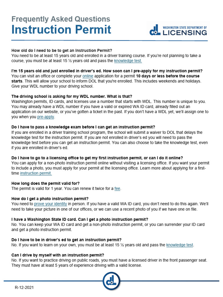 Faq Permit | PDF | Driver's License | Identity Document