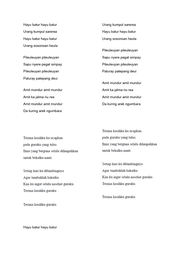 Hayu Batur Hayu Batur | PDF