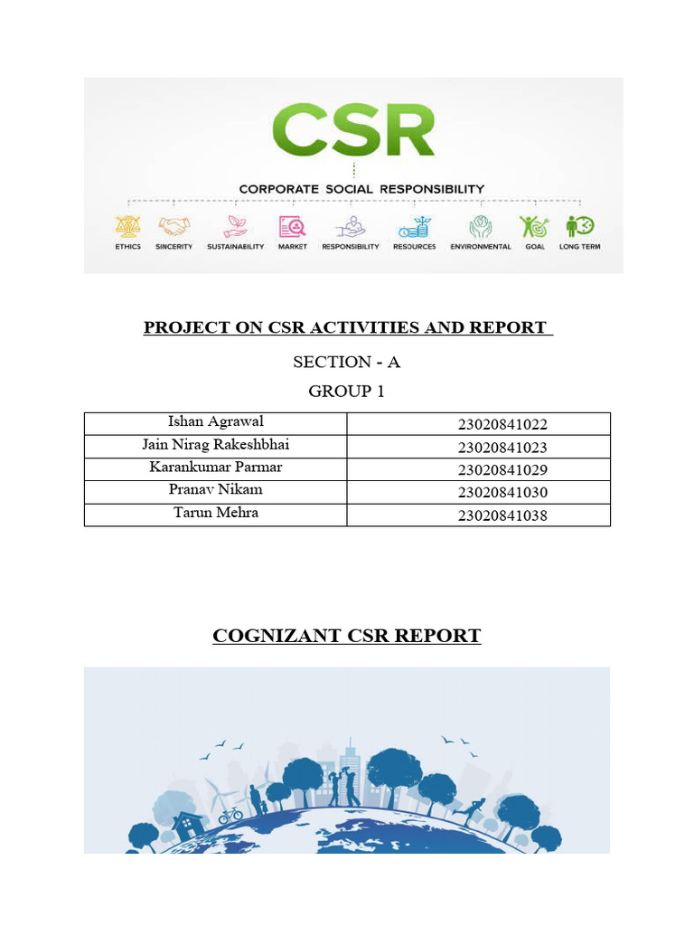 Group 3 - CSR Project | PDF | Corporate Social Responsibility | Non ...