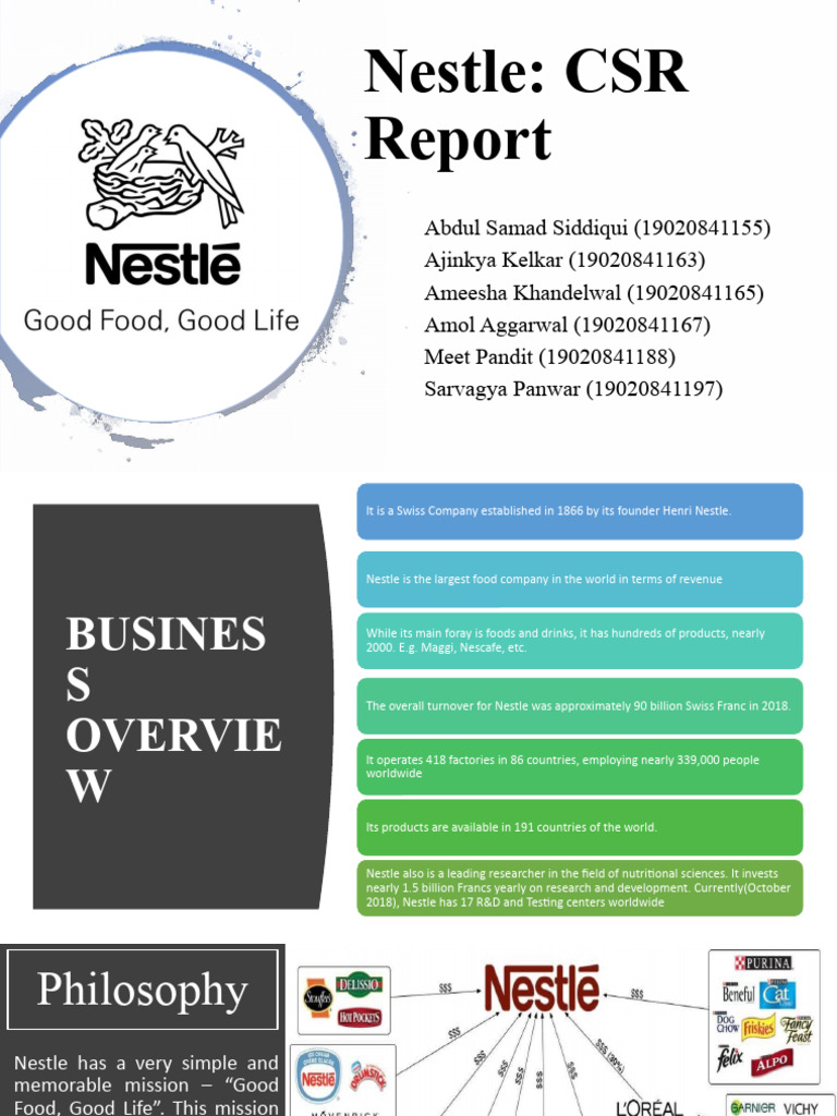 Nestle Indias CSR Report | PDF | Corporate Social Responsibility | Nestlé