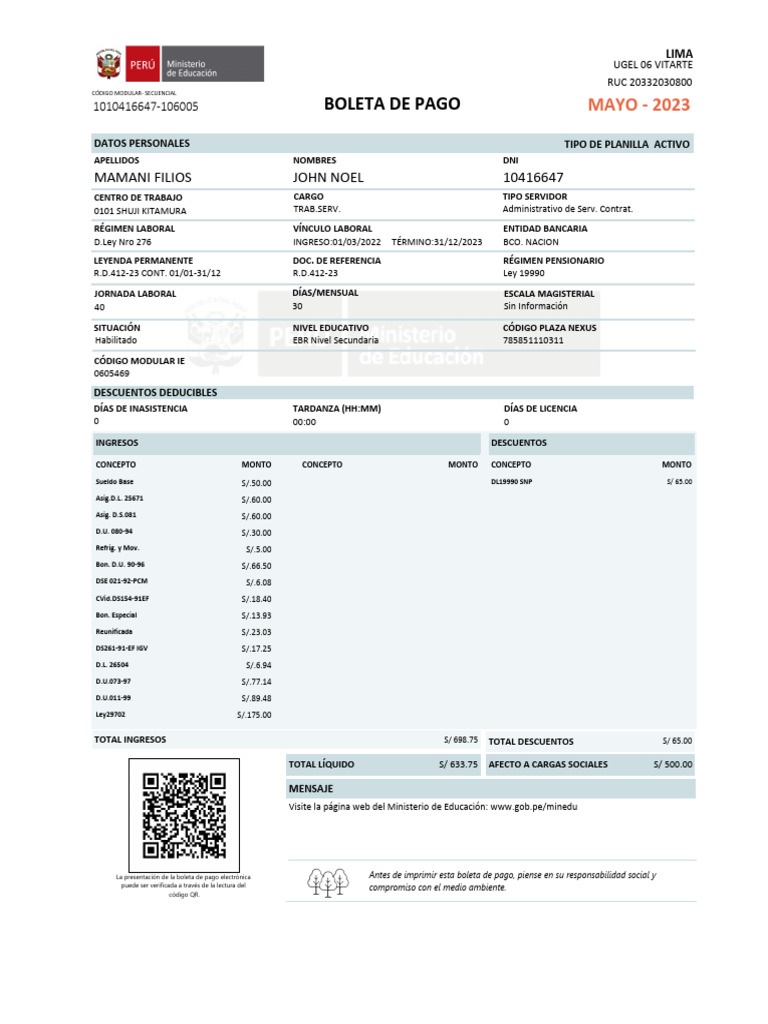 Descargar Boleta | PDF