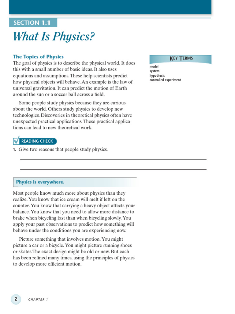 Reflection On What Is Phy | PDF | Physics | Experiment