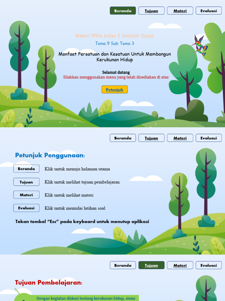 Media Pembelajaran PPT Interaktif | PDF