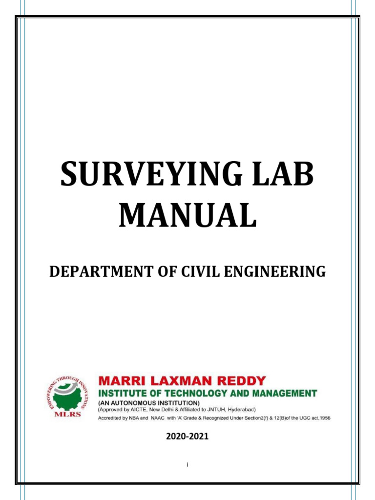 R19 - Survey Lab Manual | PDF | Surveying | Engineering