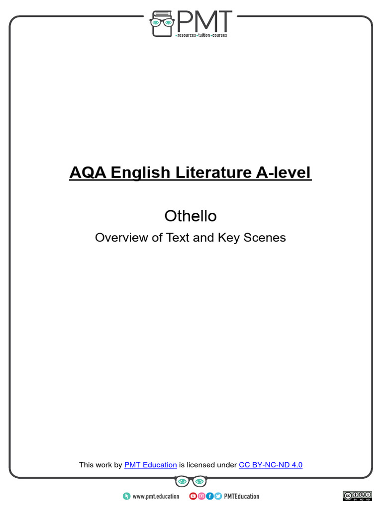 Overview | PDF | Othello | Iago
