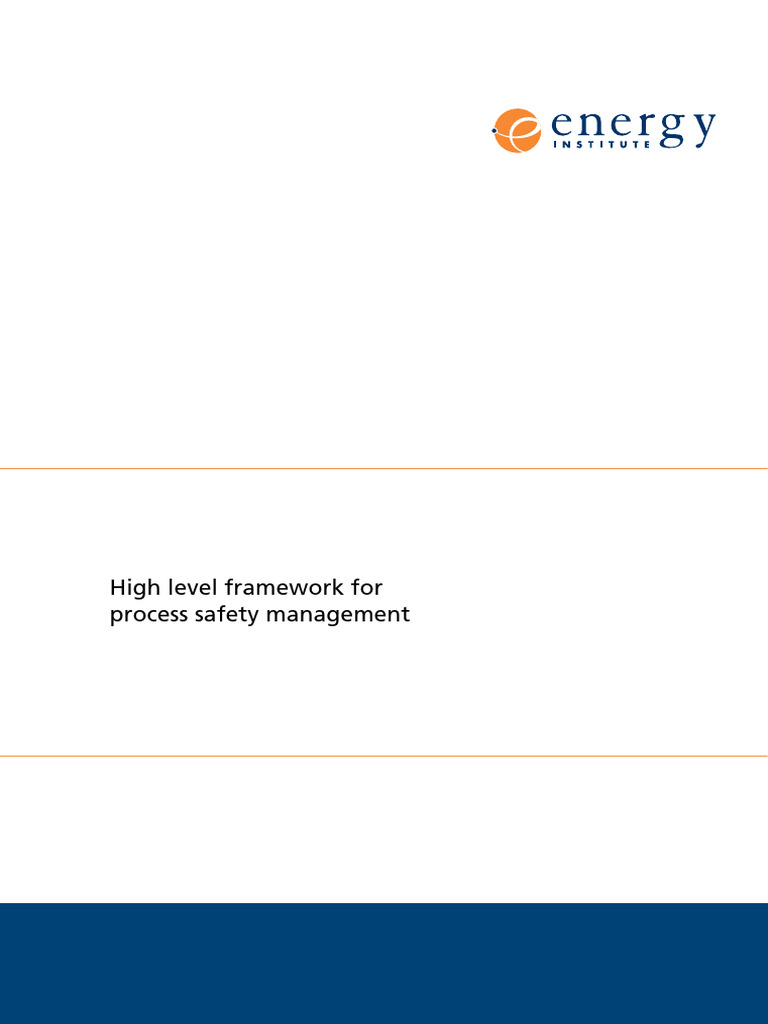 EI - 2010 - High Level Framework PSM | PDF | Risk | Safety