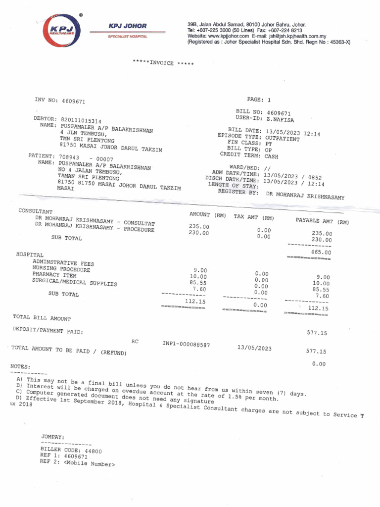 MalarMedicak Invoice | PDF