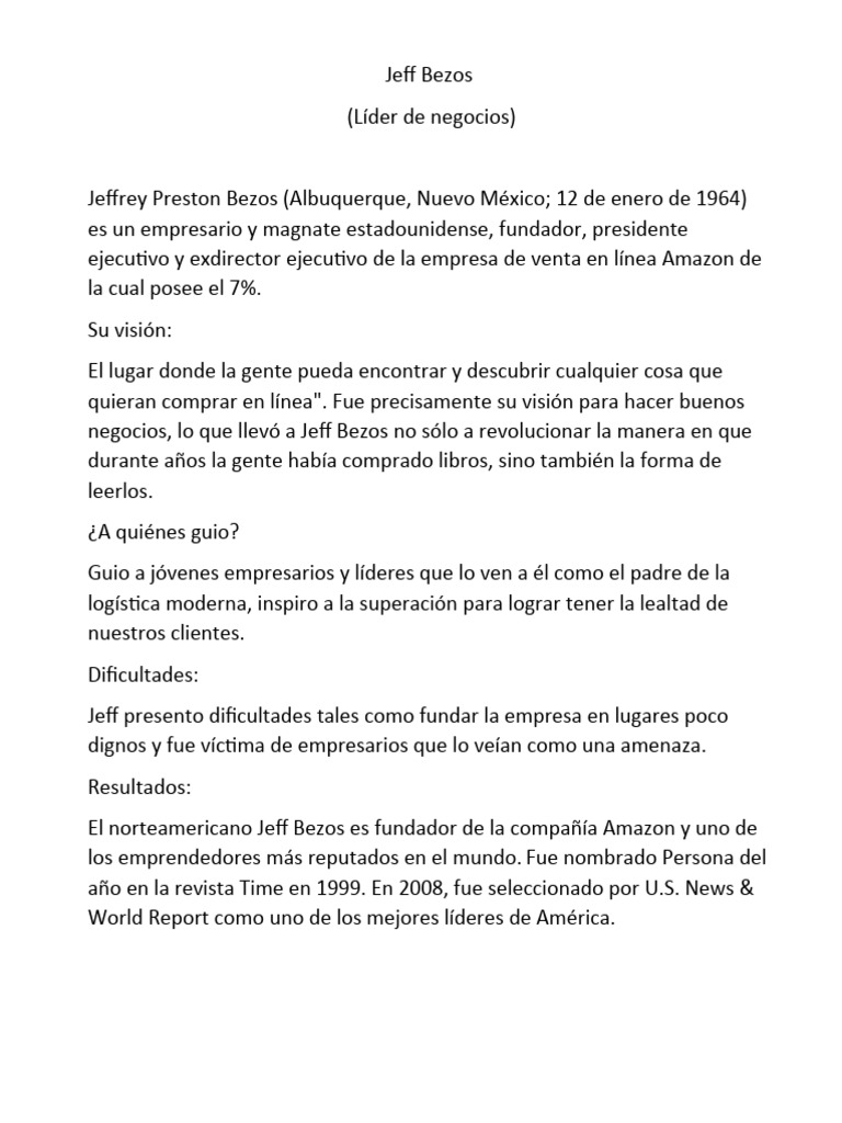 Jeff Bezos | PDF