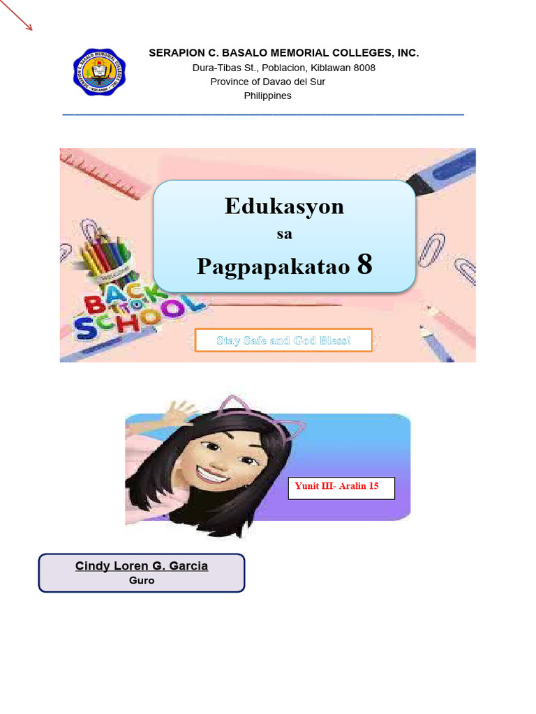 FINAL MODULE IN ESP 8 FINAL NA GYOD 2 Jan 13 | PDF