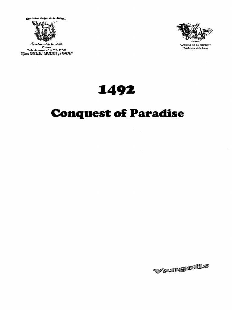 Conquest of Paradise | PDF