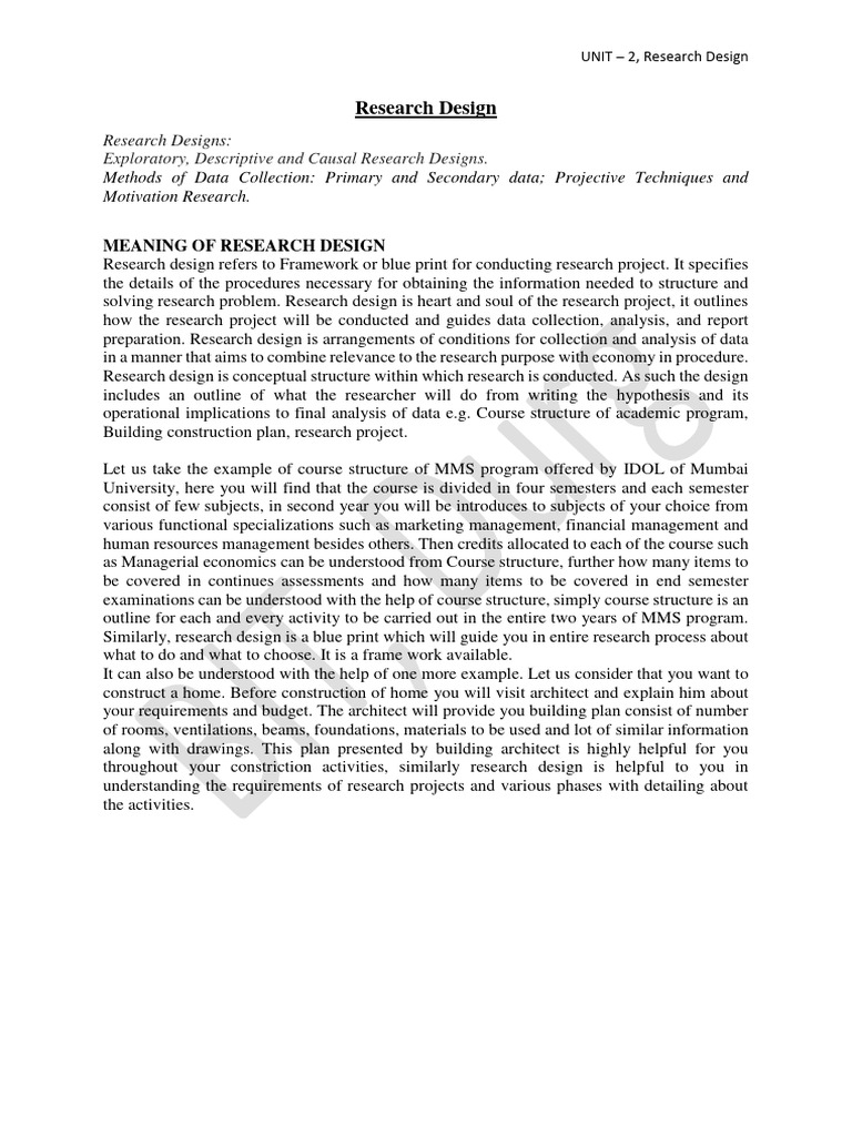 BRM Unit 2 | Download Free PDF | Survey Methodology | Focus Group