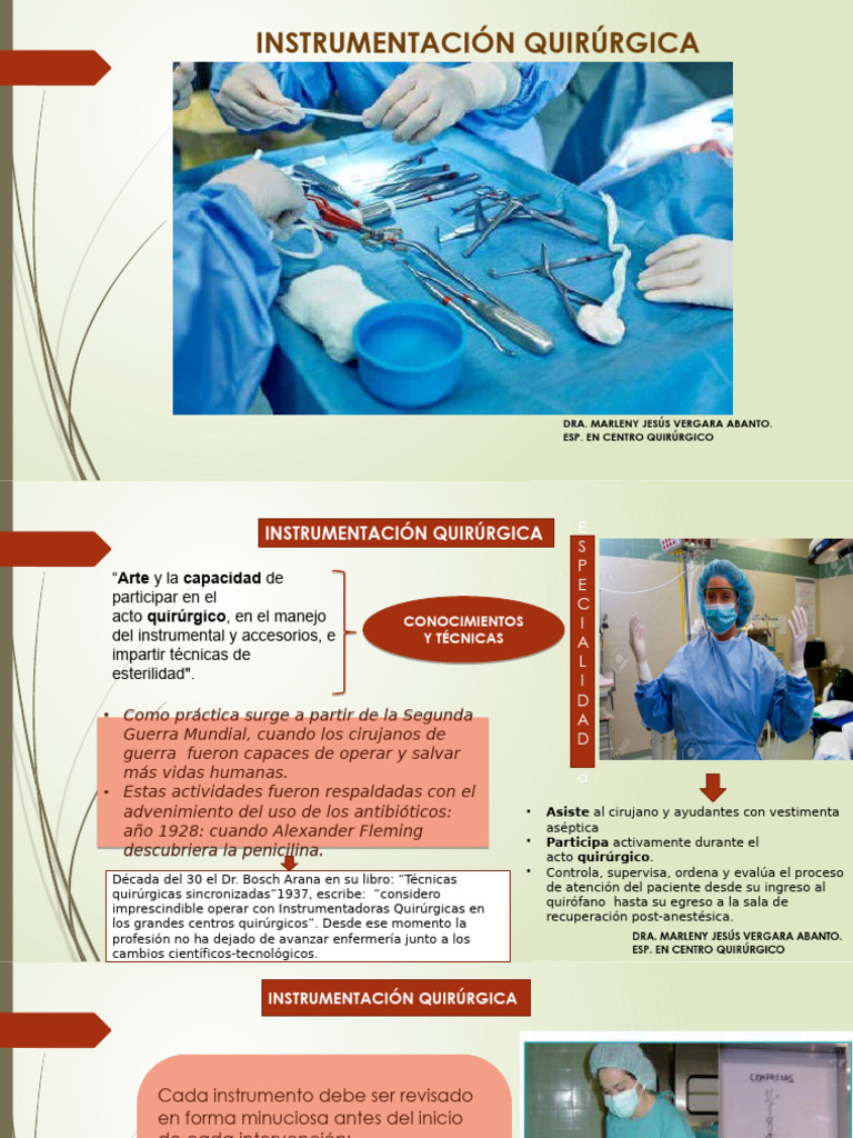 Instrumentacion Quirurgica | Descargar gratis PDF | Cirugía | Cirujano