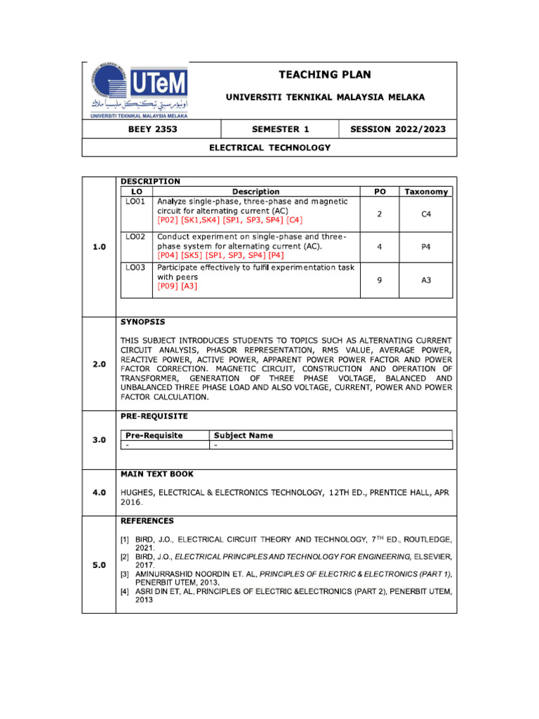 Teaching Plan | PDF