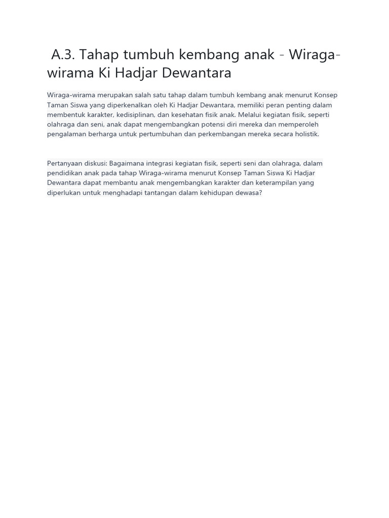 006 A.3. Tahap Tumbuh Kembang Anak - Wiraga-Wirama Ki Hadjar Dewantara ...