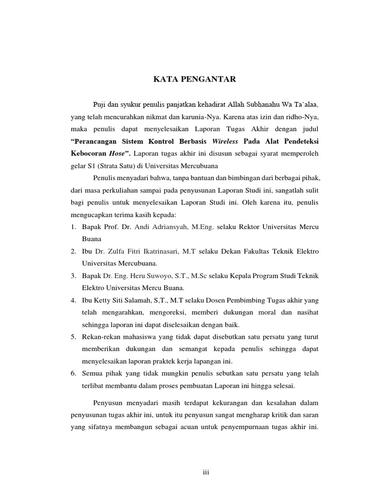 KATA PENGANTAR Hal 3 - 4 | PDF