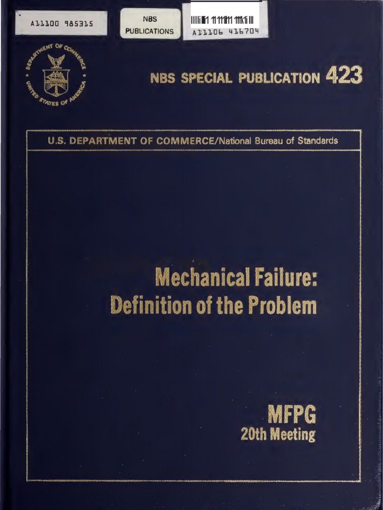Mechanical Failure - Definition of The Problem - 220902 - 145150 | PDF ...