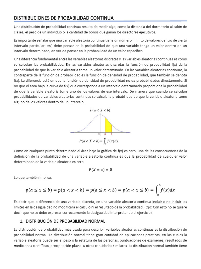 Tema 1 - Distribución de Probabilidad Normal (Edn) | PDF | Variable ...
