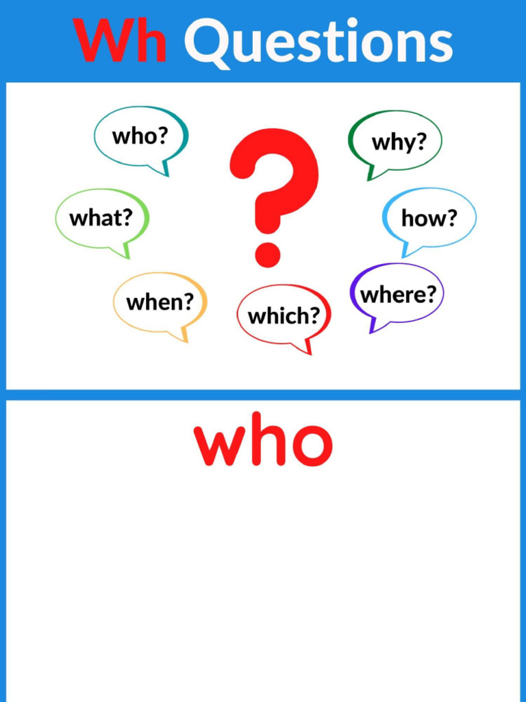 WH Questions PowerPoint and Quiz 1 | PDF
