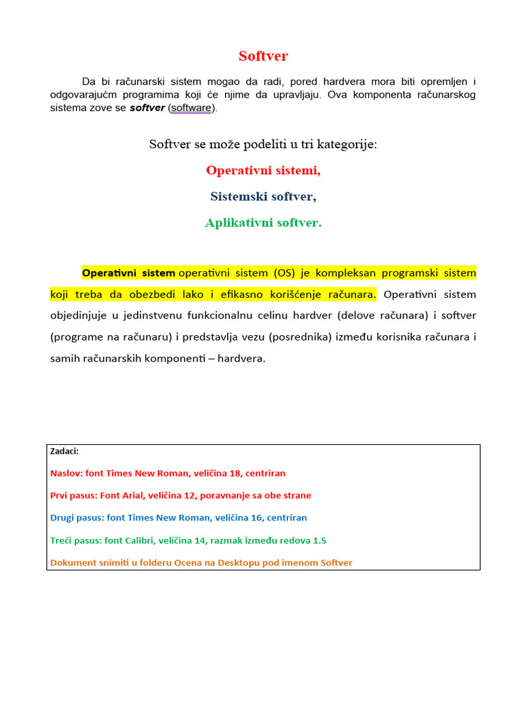 Kucanje Teksta Za Ocenu 5 Razred | PDF